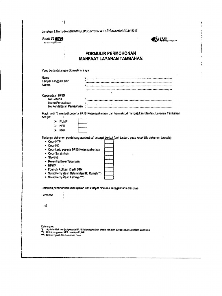 Form Bpjs | PDF
