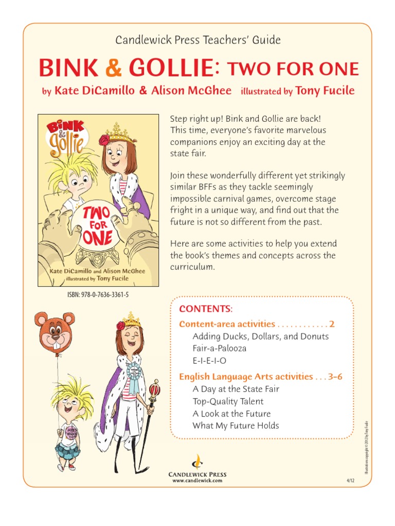 Bink and Gollie Two For One Teachers' Guide | Download Free PDF ...