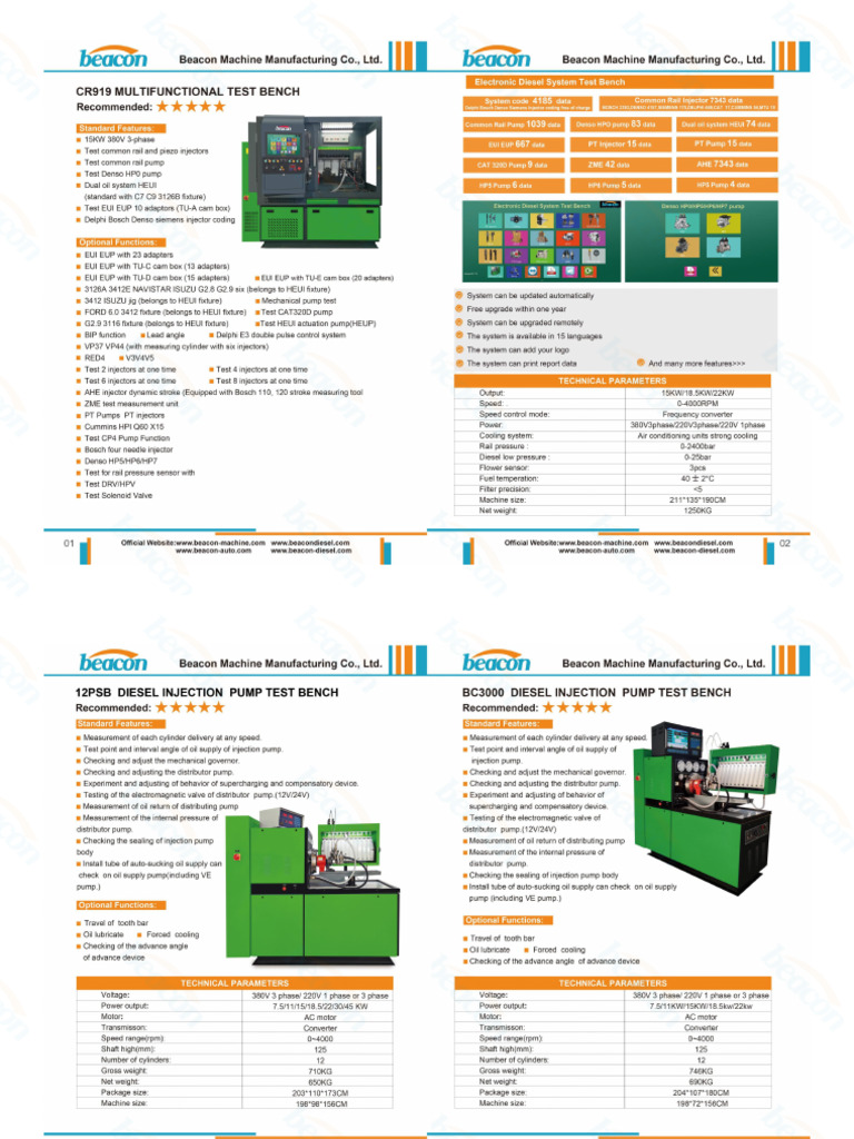 2.Beacon Machine Catalog in English (Beacon机器英文目录-2024.7.11号) | PDF