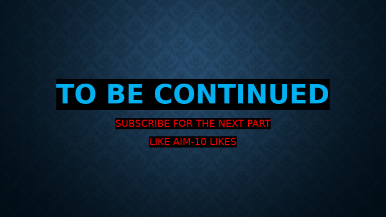 To Be Continued | PDF