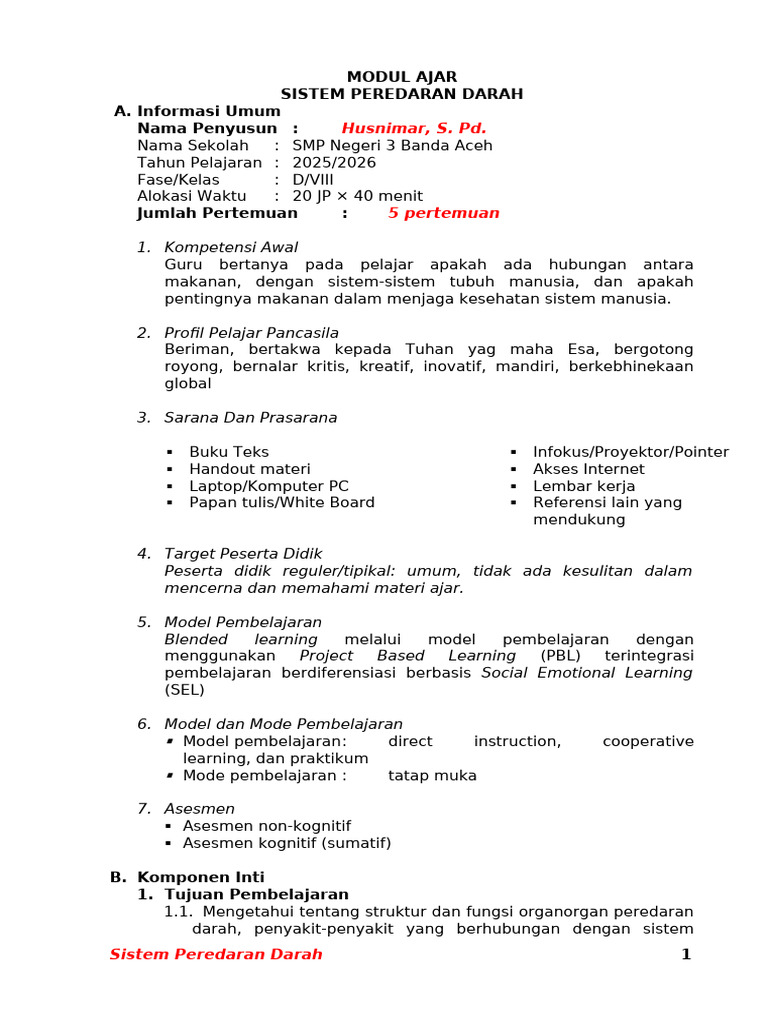 Modul Ajar Bab 2 - PRINT | PDF