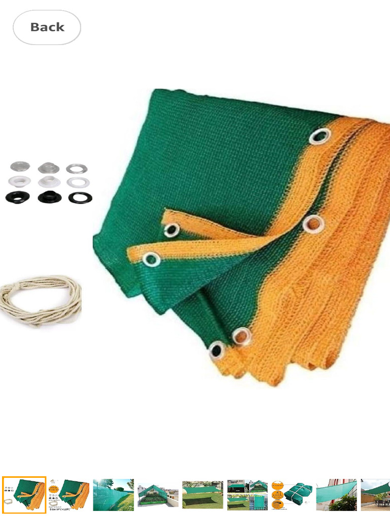 S S E (5Ftx12Ft) 75 Green Shade House Net Sun Shade Net For Plant ...