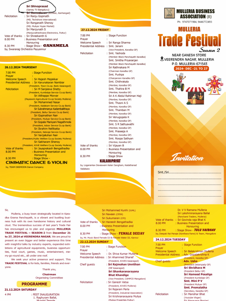 Mulleria Trade Fest Season 2 Invitation | PDF