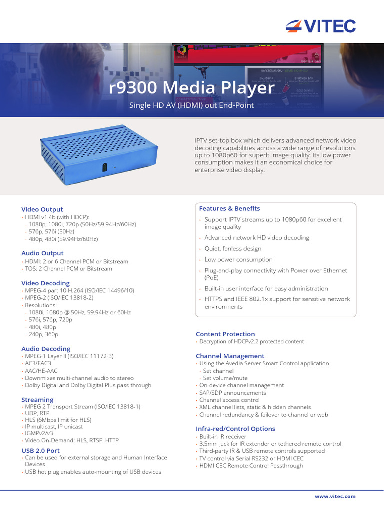 VITEC r9300 Datasheet 23-C | PDF | Internet Architecture | Internet ...