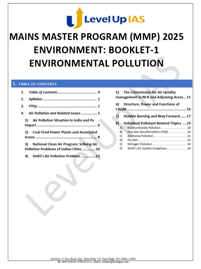 Env1-Pollution Merged | PDF | Coal | Air Pollution