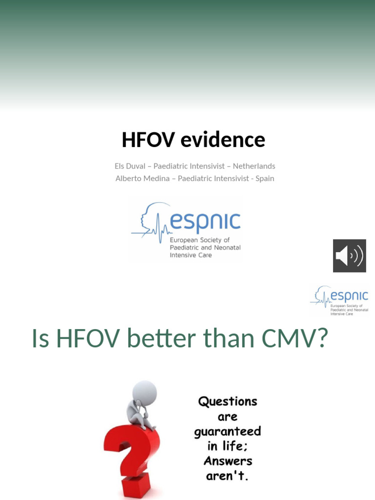 3.3 Hfov Evidence Recorded | PDF | Clinical Medicine | Intensive Care ...