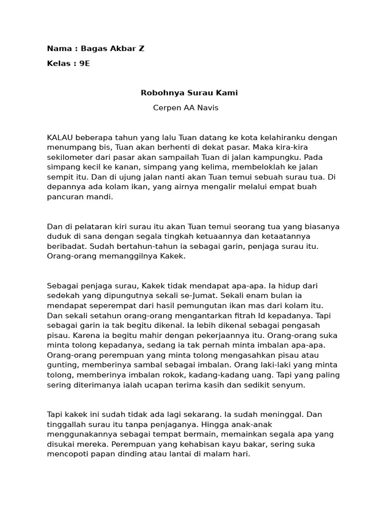 cONTOH Tugas B.indo | PDF