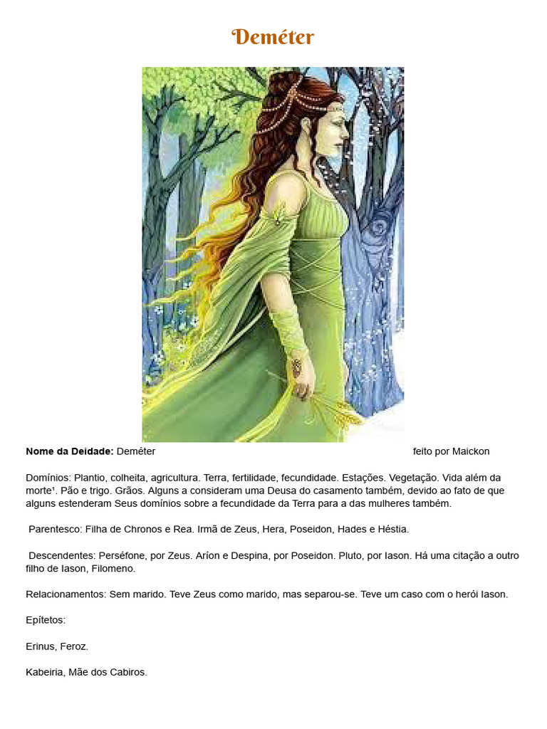 Deméter | PDF
