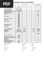 25,000 Litre Fuel Tank Dip Chart | PDF