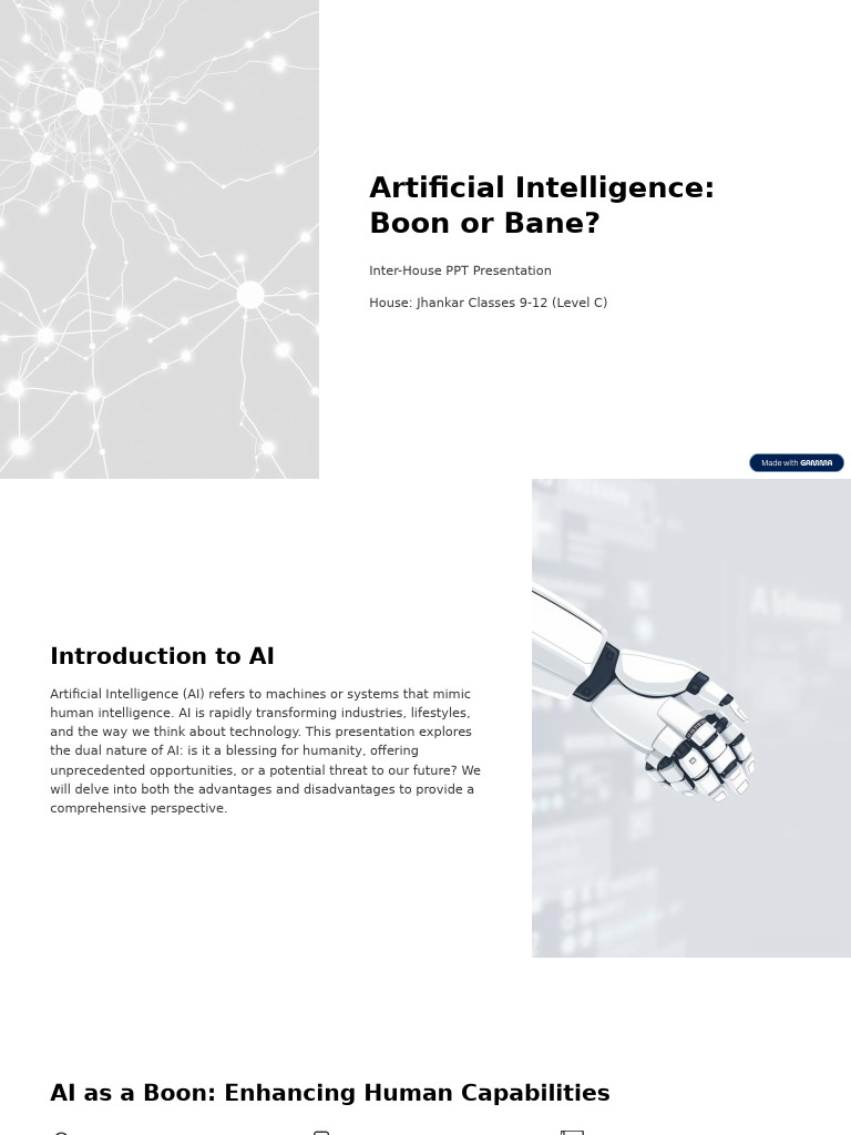 AI: Boon or Bane? A Balanced View | PDF | Artificial Intelligence ...
