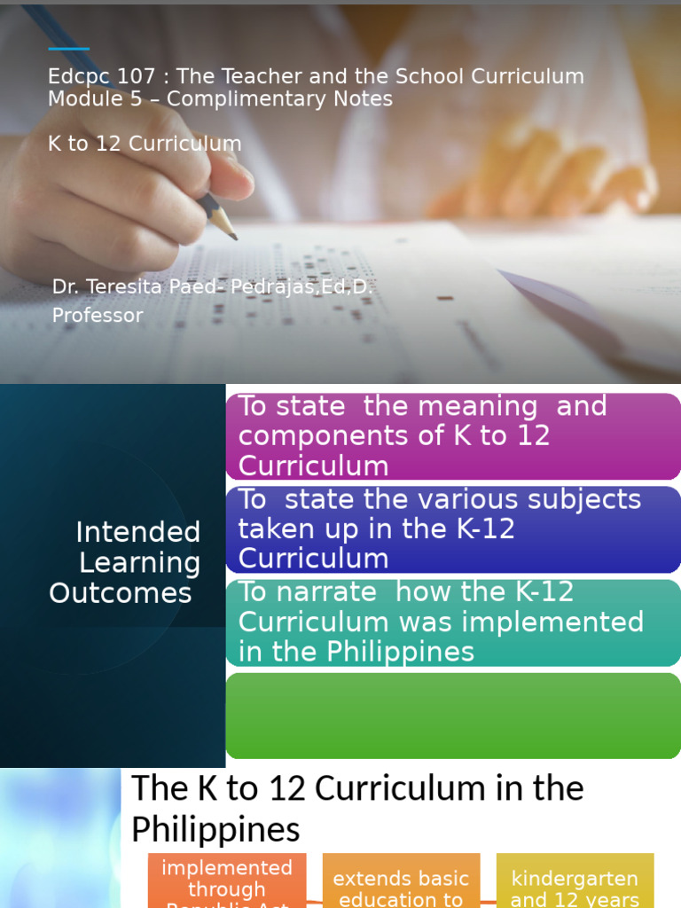 K to 12 Curriculum Overview in the Philippines | PDF | Curriculum ...