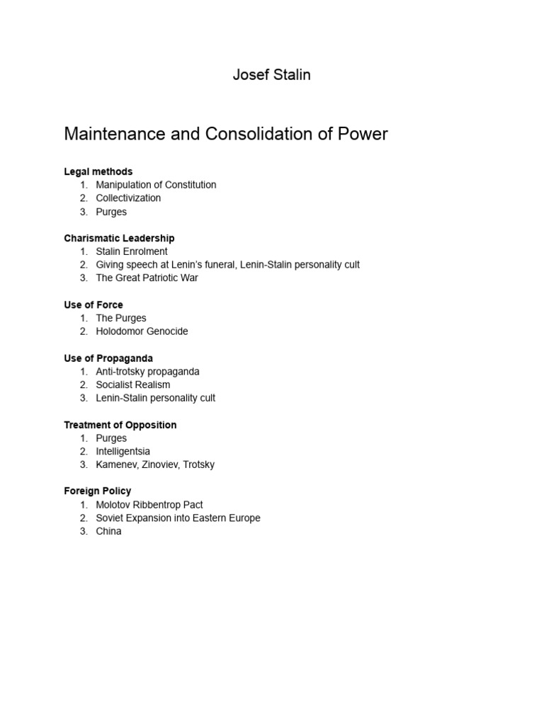 Authoritarian States Notes | PDF | Joseph Stalin | Cultural Revolution