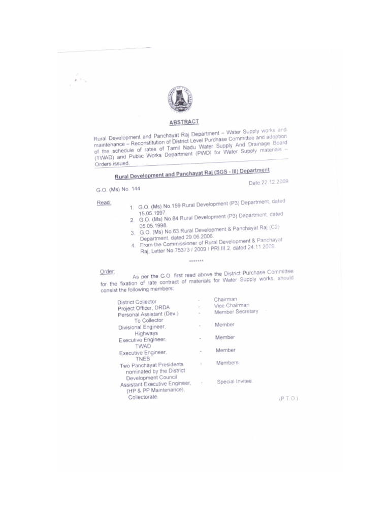 District Purchase Committee | PDF