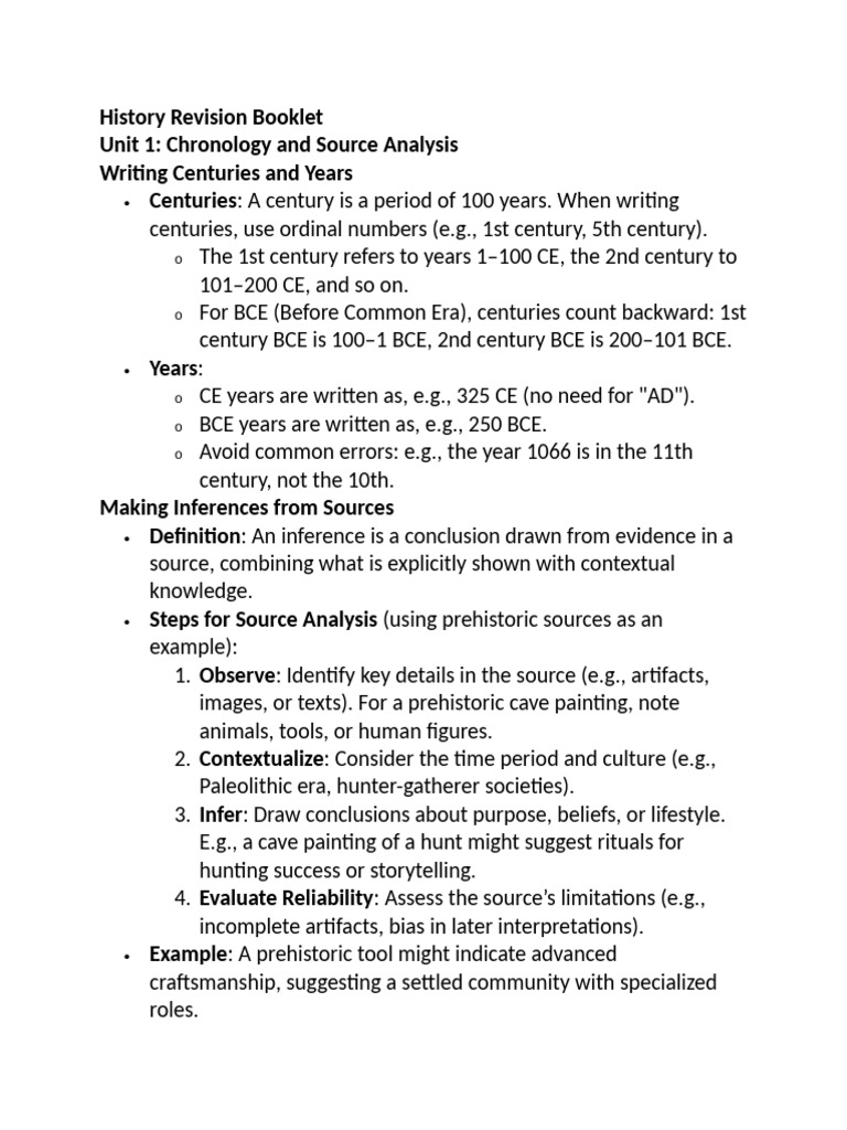 History Revision Booklet | PDF | Caliphate | Silk Road