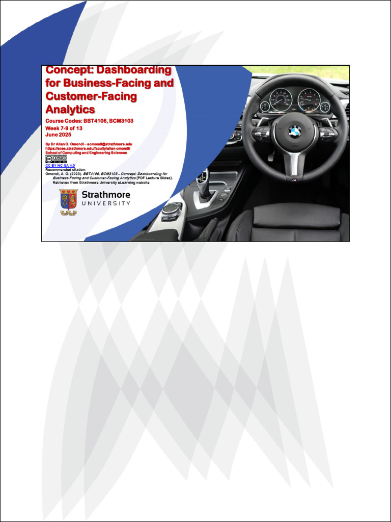Dashboarding for Business Analytics | PDF | Gross Margin | Performance ...
