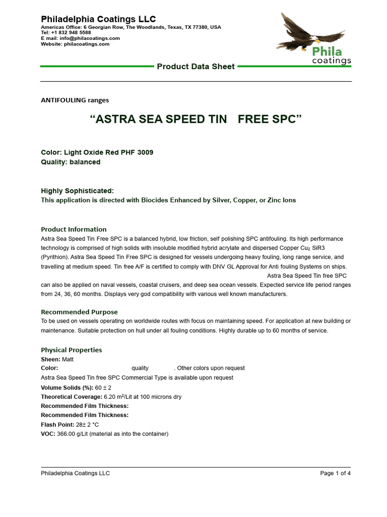 Antifouling Astra Tin Free Spc Balanced | PDF | Abrasive | Paint