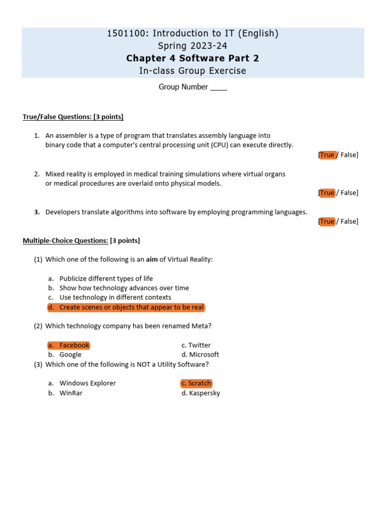 IT Software Concepts and Exercises | PDF | Graphical User Interfaces | Operating System