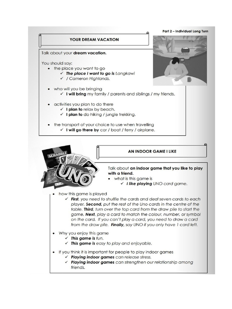 Speaking Exercises | PDF