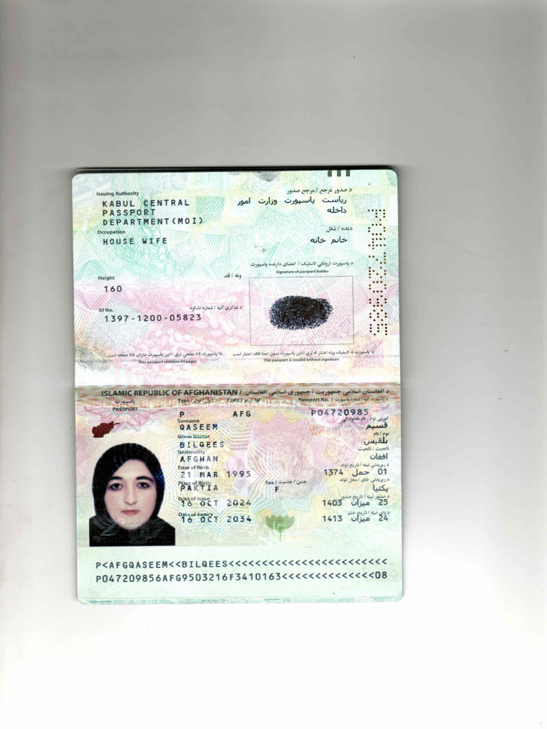 Bilqees Passport | PDF