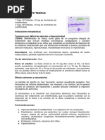 MITRUL Prospecto para Profesionales RAFFO | PDF | Antidepresivo | Medicina CLINICA