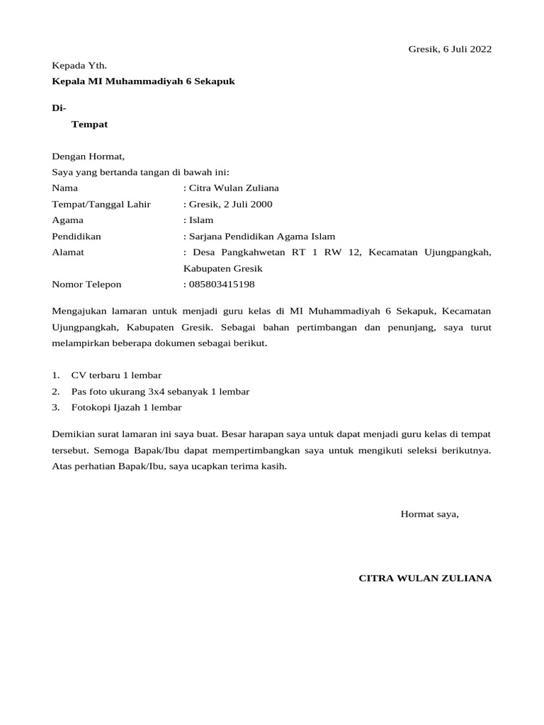CV Wulan | PDF