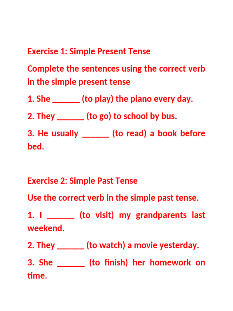 Tense | PDF