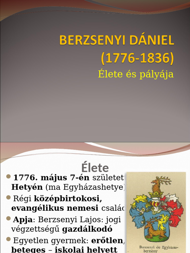 Berzsenyi Dániel MVK | PDF