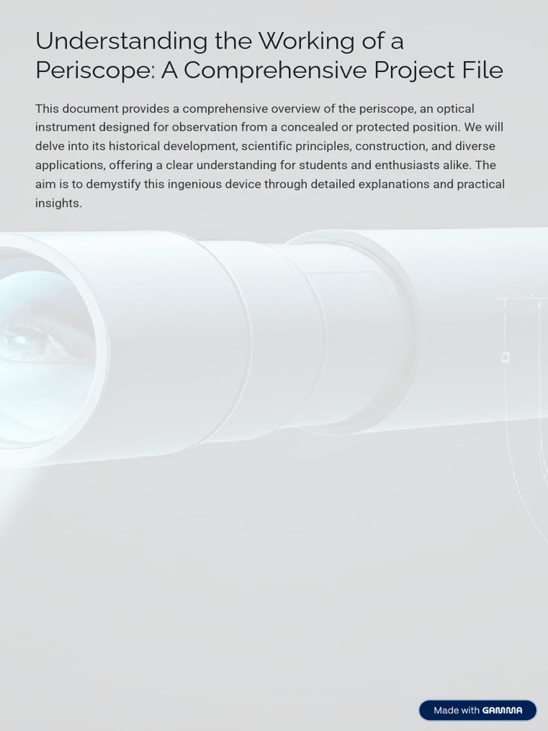 Understanding Periscope Components | PDF | Mirror | Optics