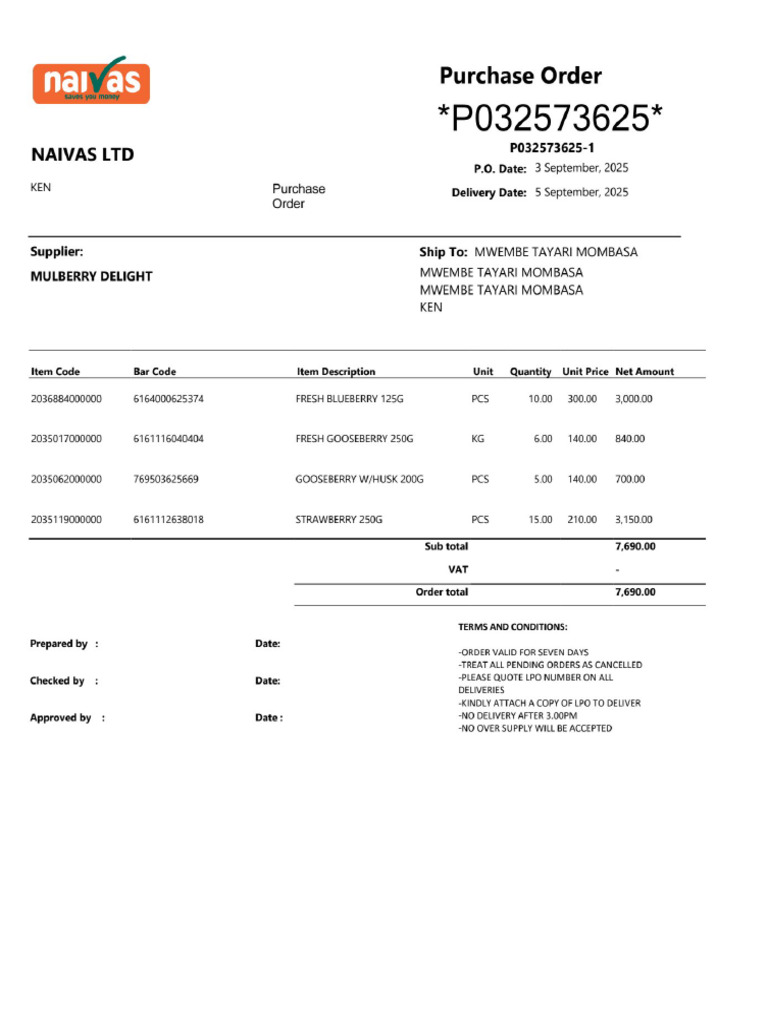 PO Report P032573625 2254139328 | PDF