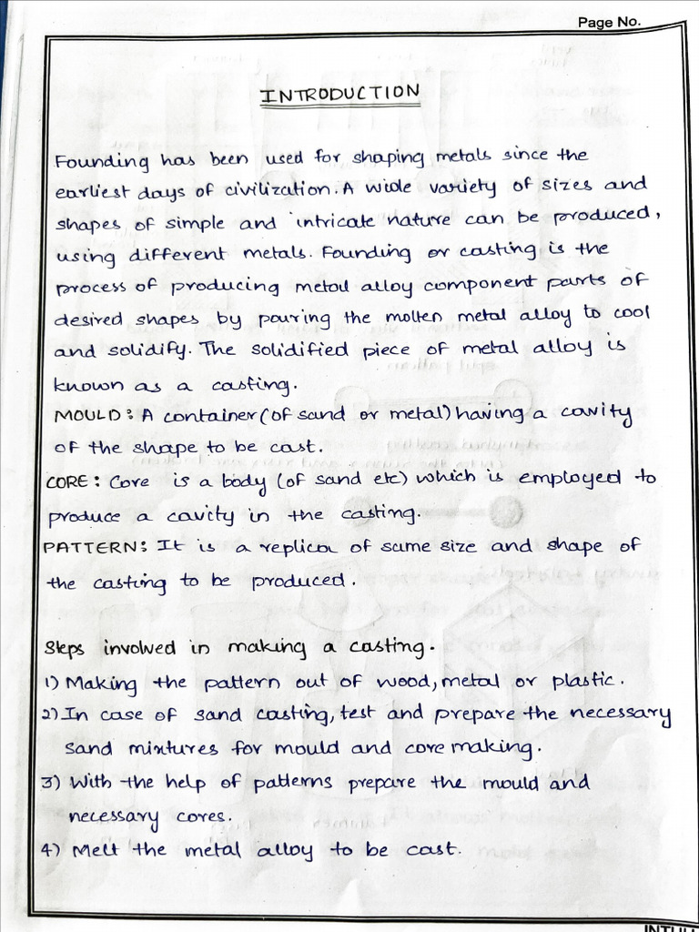 Metal Casting Record Final | PDF