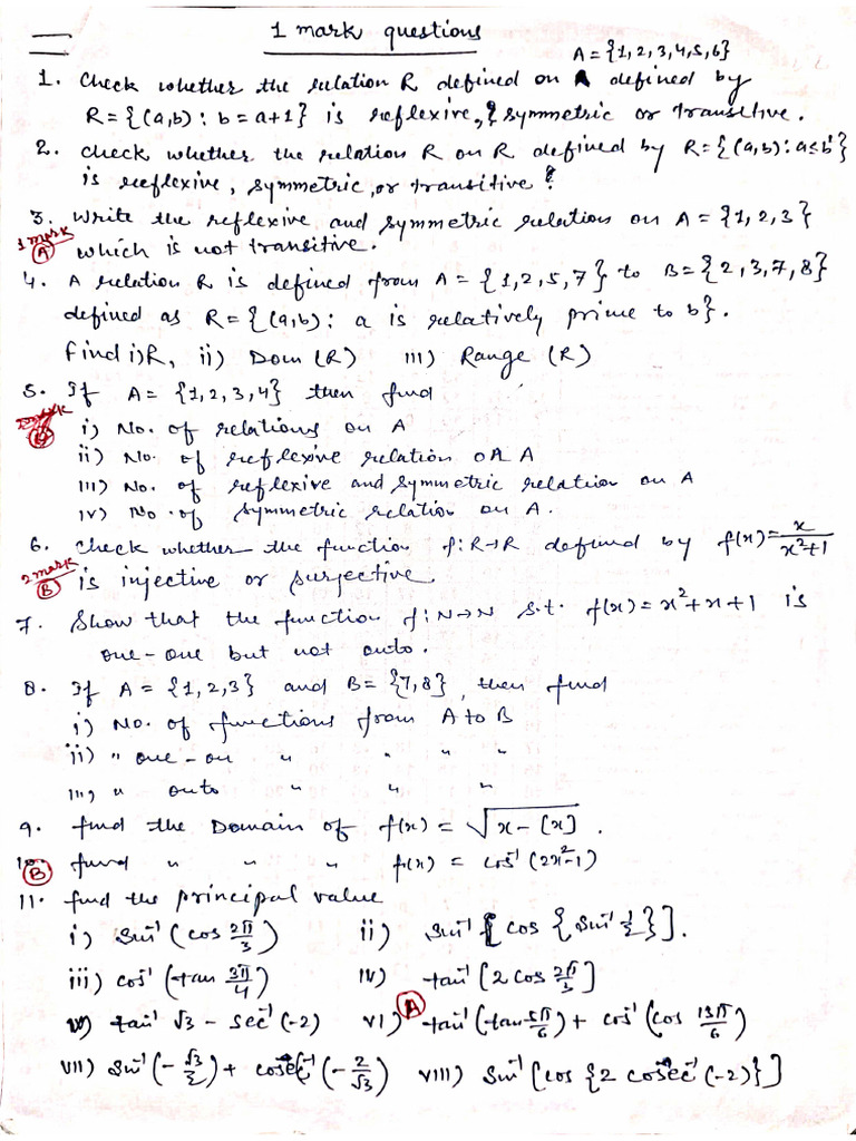 Class 12 Assignment Maths | PDF