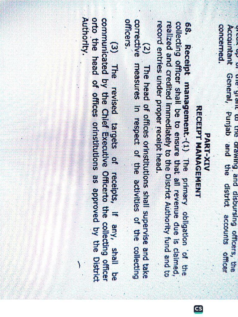 Receipt BGT (68) Account (7h) Rules Reference | PDF