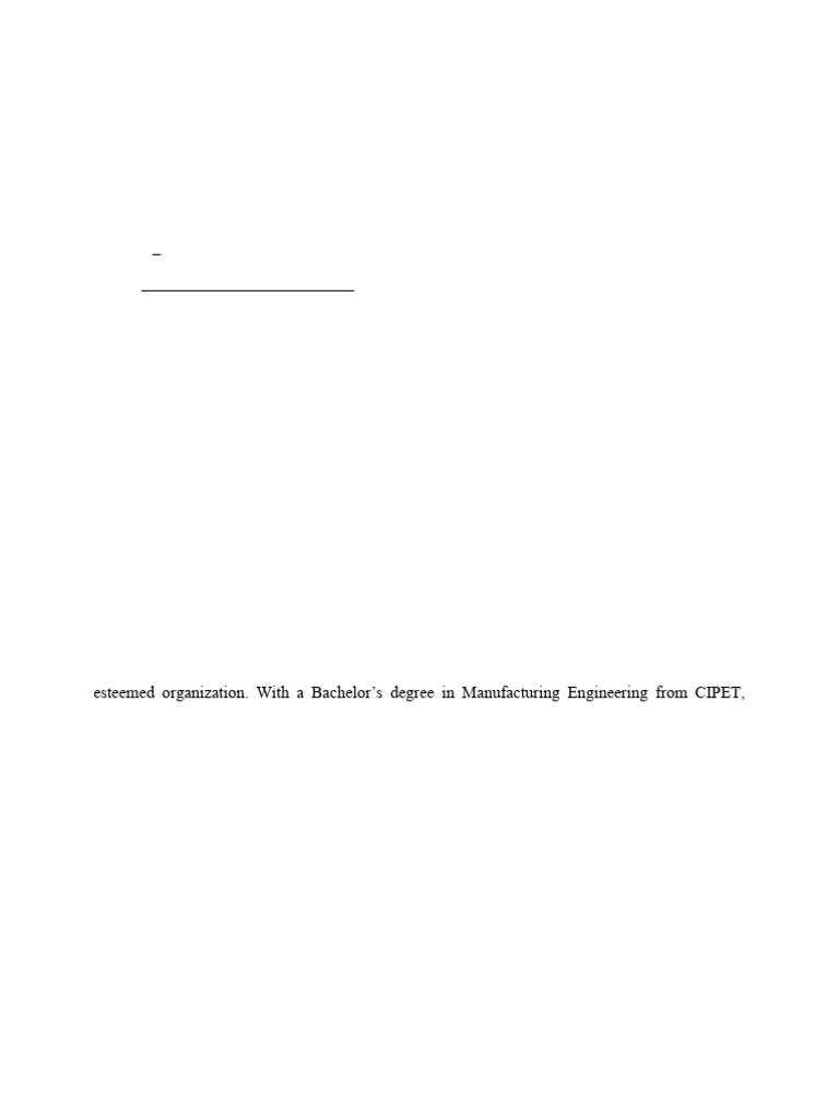 Senior Engineer Cover Letter for Mahindra | PDF