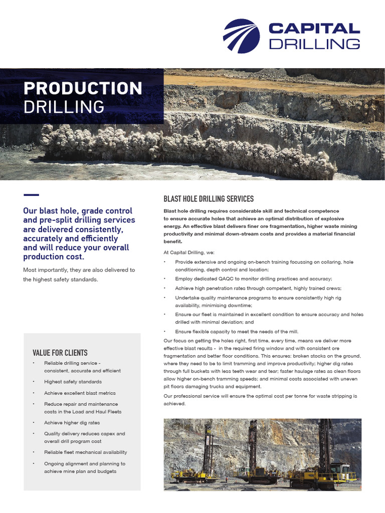 CAPD ProductionDrilling | PDF | Drilling | Safety