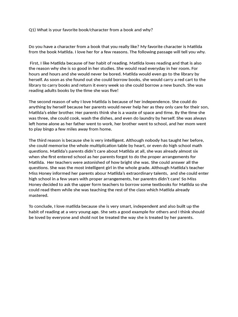 MAP Style Writing - Student Writing Example | PDF