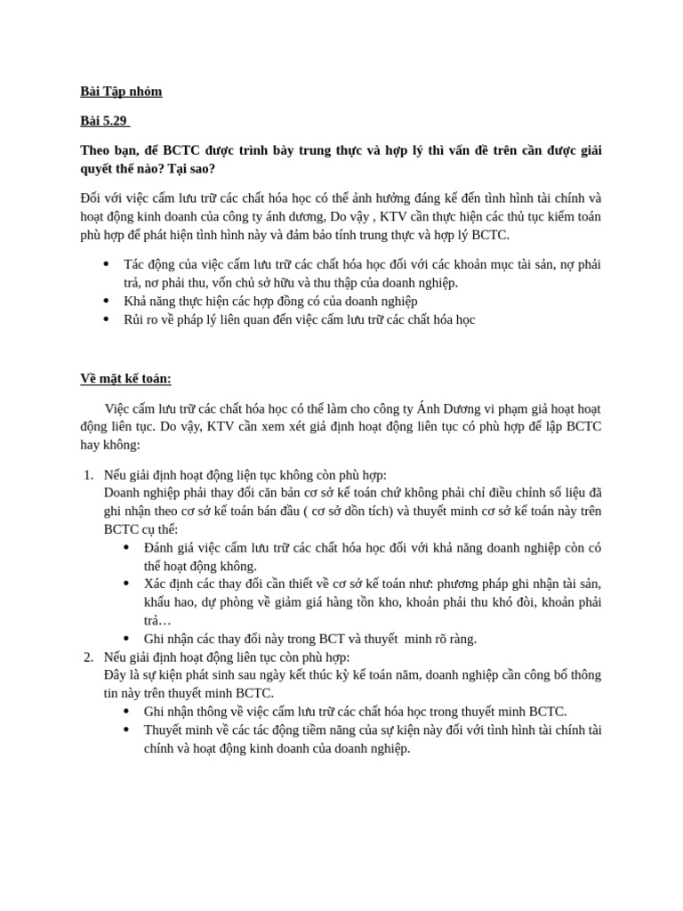 Bai Tap Nhom Kiem Toan | PDF