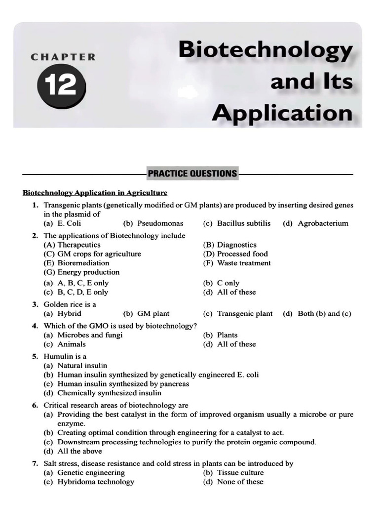 Biotech Applications | PDF