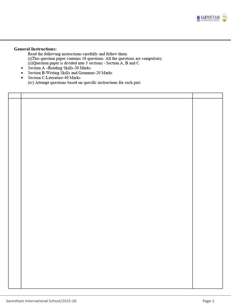 English Sample Paper | PDF | Silk | Verb
