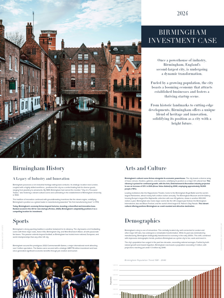 Birmingham Investment Case 2024 F | PDF | Birmingham | Gross Domestic ...