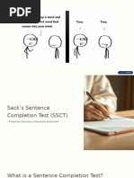 Sacks Sentence Completion Test Manual | PDF | Attitude (Psychology ...