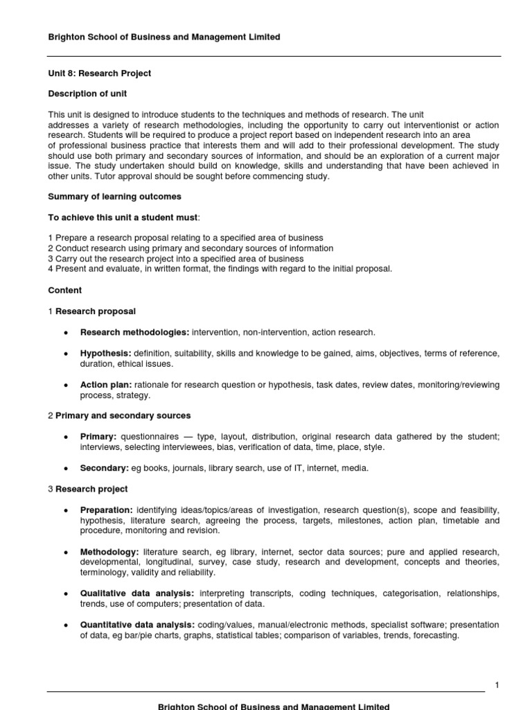 Research Project Methodologies Guide | PDF | Data Analysis | Evaluation