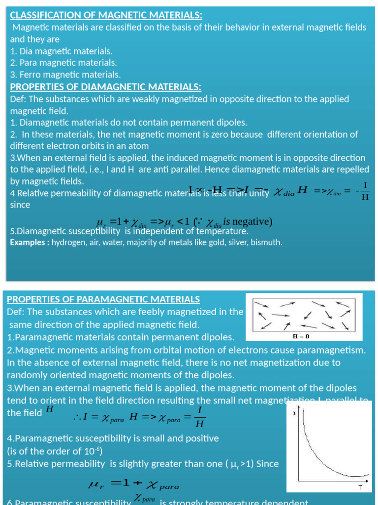 Magnetic Properties | PDF | Magnetism | Ferromagnetism