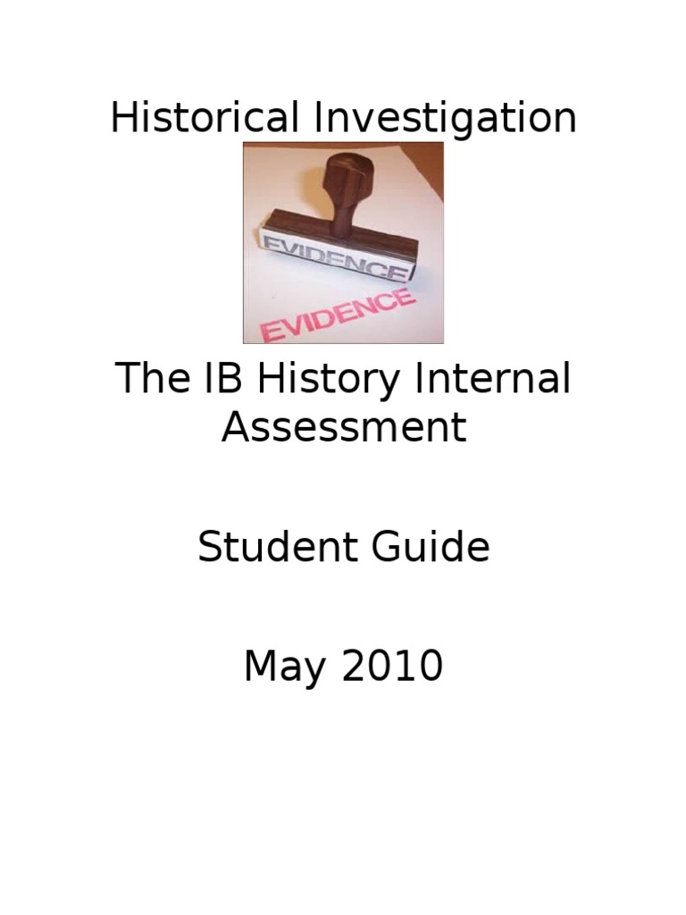 IB History Internal Assessment Guide | PDF | Deism | Evaluation
