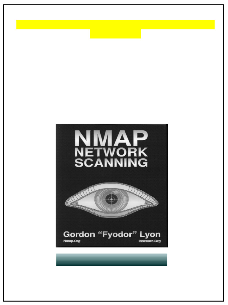Nmap Network Scanning 1st Edition Gordon Lyon online pdf | PDF | Transmission Control Protocol ...