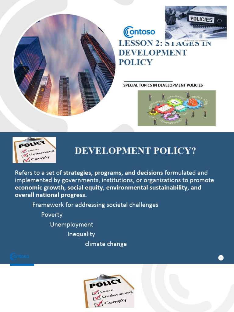 Lesson 2 Stages of Policy Development | PDF | Policy | Economies