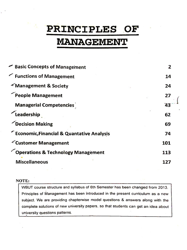 Principles of Management Overview | PDF | Leadership | Goal