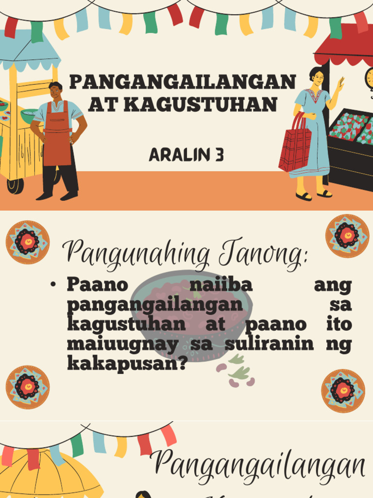Pangangailangan at Kagustuhan | PDF