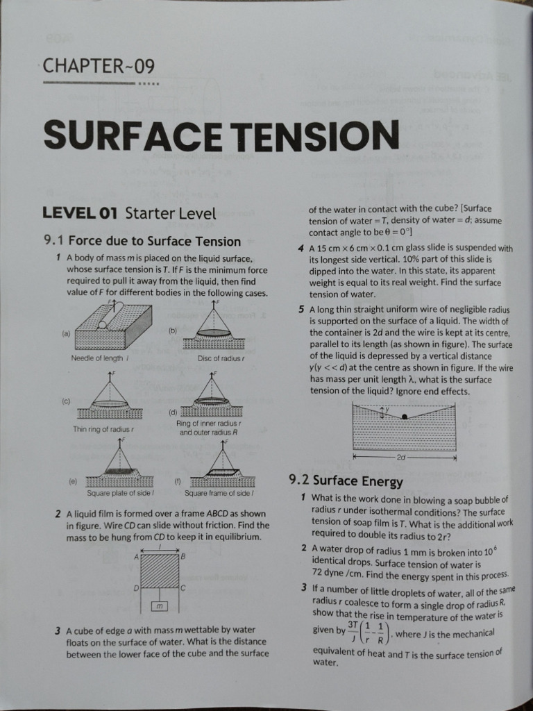 Surface Tension | PDF