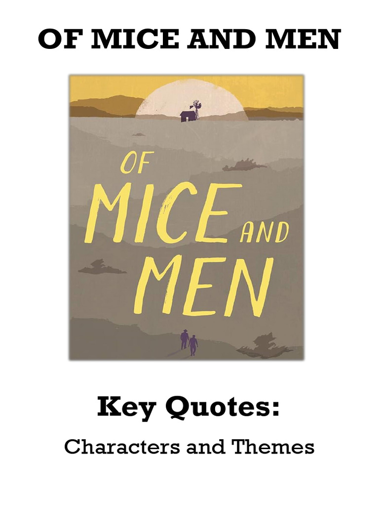 Of Mice and Men Quote Booklet | PDF | Social Psychology | Psychology