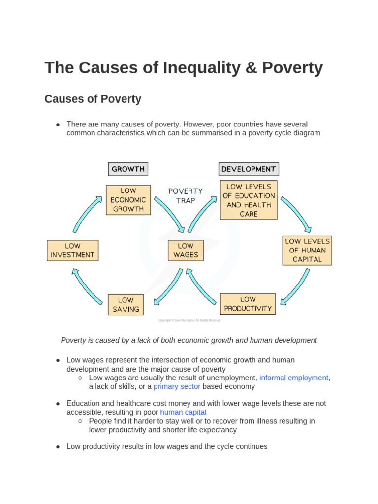 The Causes of Inequality & Poverty | PDF | Economic Inequality ...